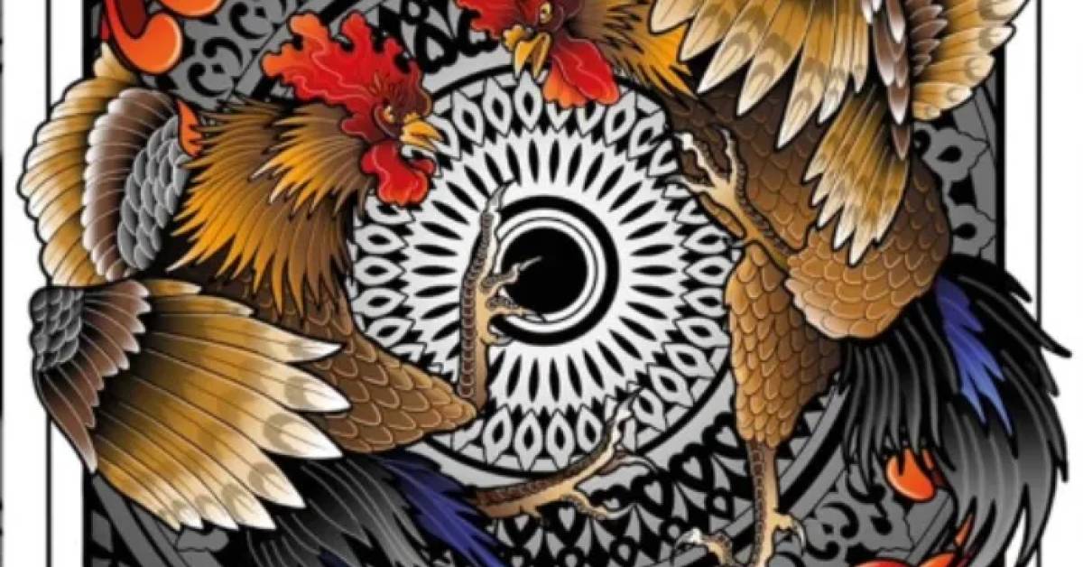 Traditional Japanese Rooster Tattoo