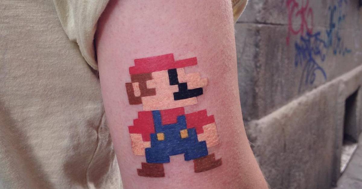 Super Mario Fire Flower Tattoo | Best Flower Site