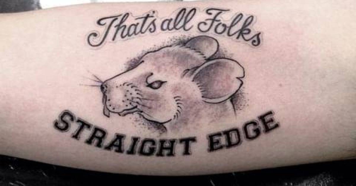 Straight Edge Tattoos | Tattoofilter