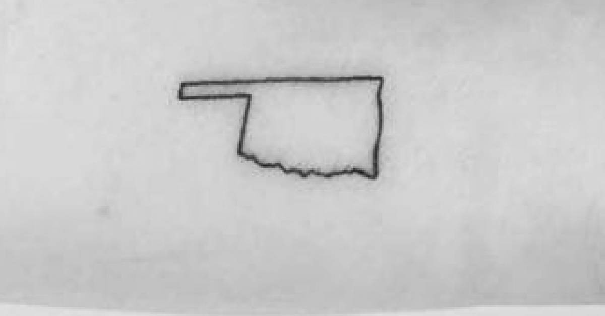 Oklahoma Map Tattoos | Tattoofilter