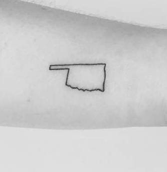 Oklahoma Outline Tattoos