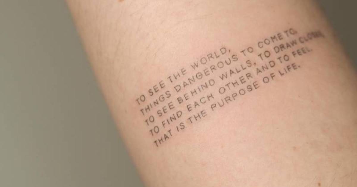 “To see the world, things dangerous to come to, to see behind walls, to ...