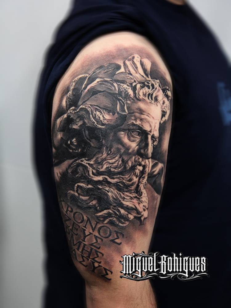 Desenho De Tatuagem De Netuno