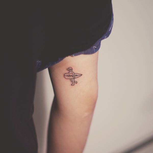 Girl Surfing Tattoos Page 3 | Surf Tattoo Stock Photos, Images And