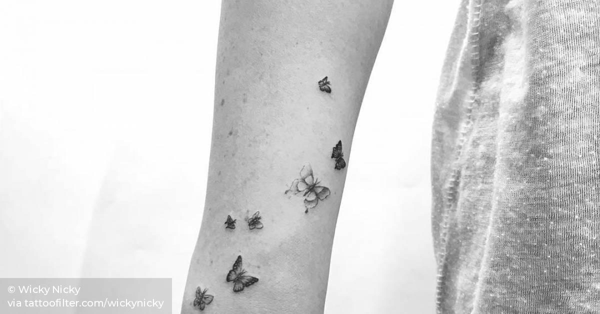 Butterfly wristband.