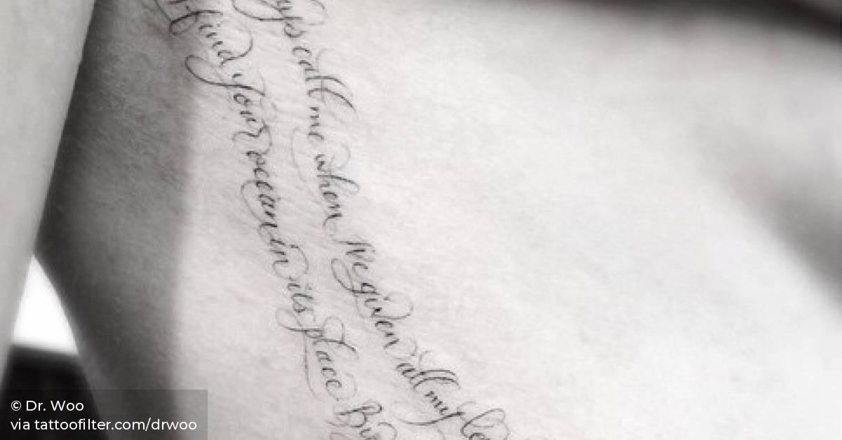 Some fine line script for the best