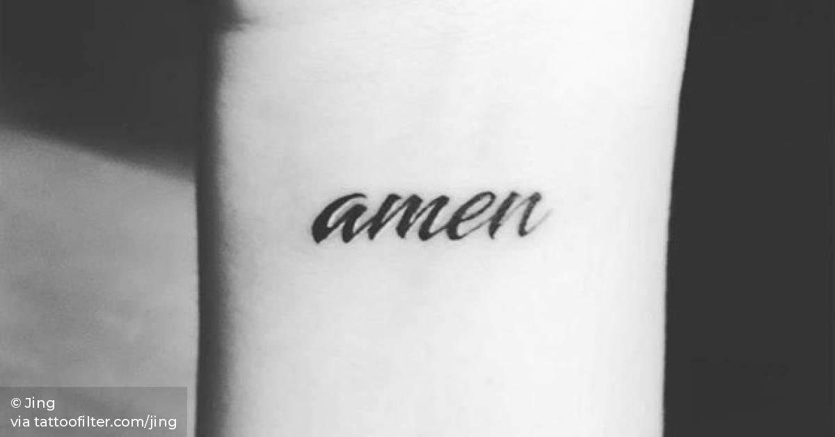 Amen Hand Tattoos