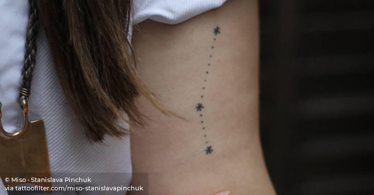 Miso : Home-Made Tattoos : constellation map for