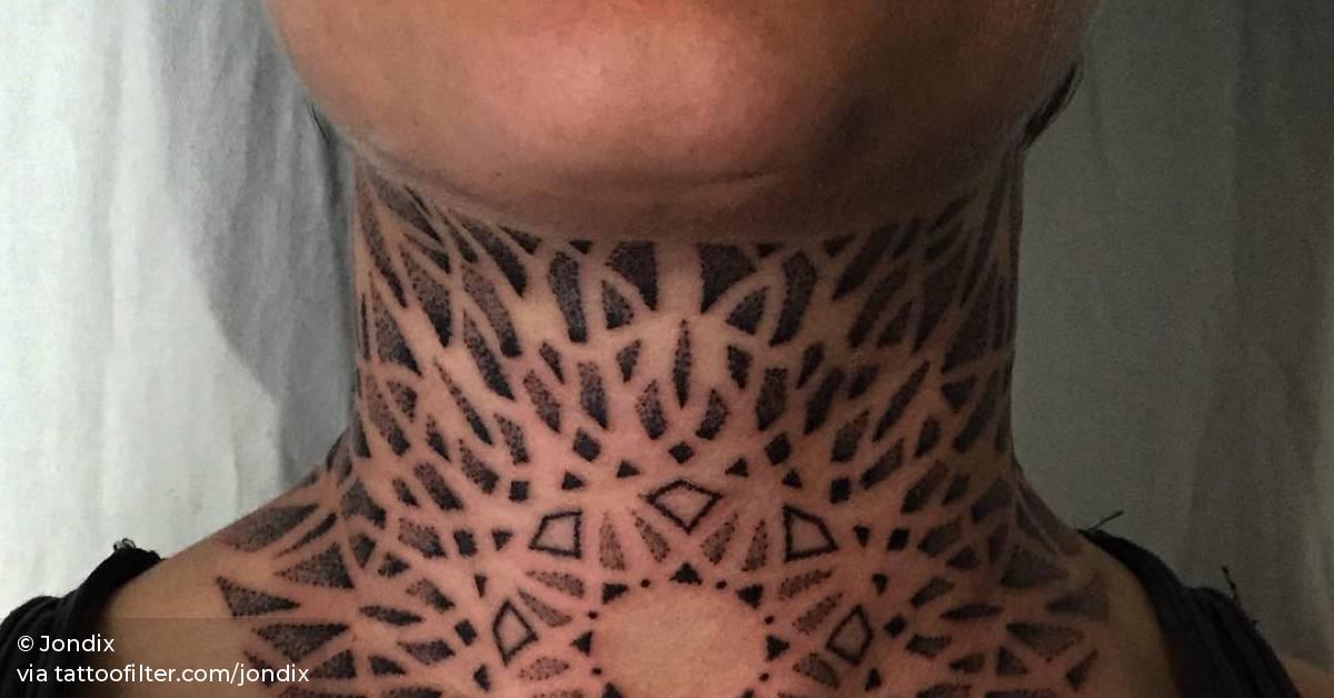 Geometric Neck Tattoos Tumblr