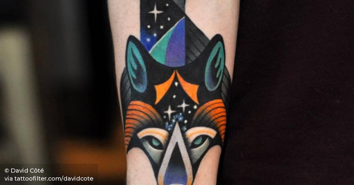 Star Fox inspired psychedelic tattoo.