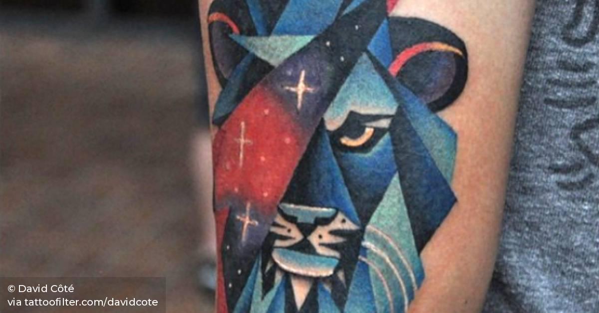 Arm tattoo of a surrealist/abstract/psychedelic style