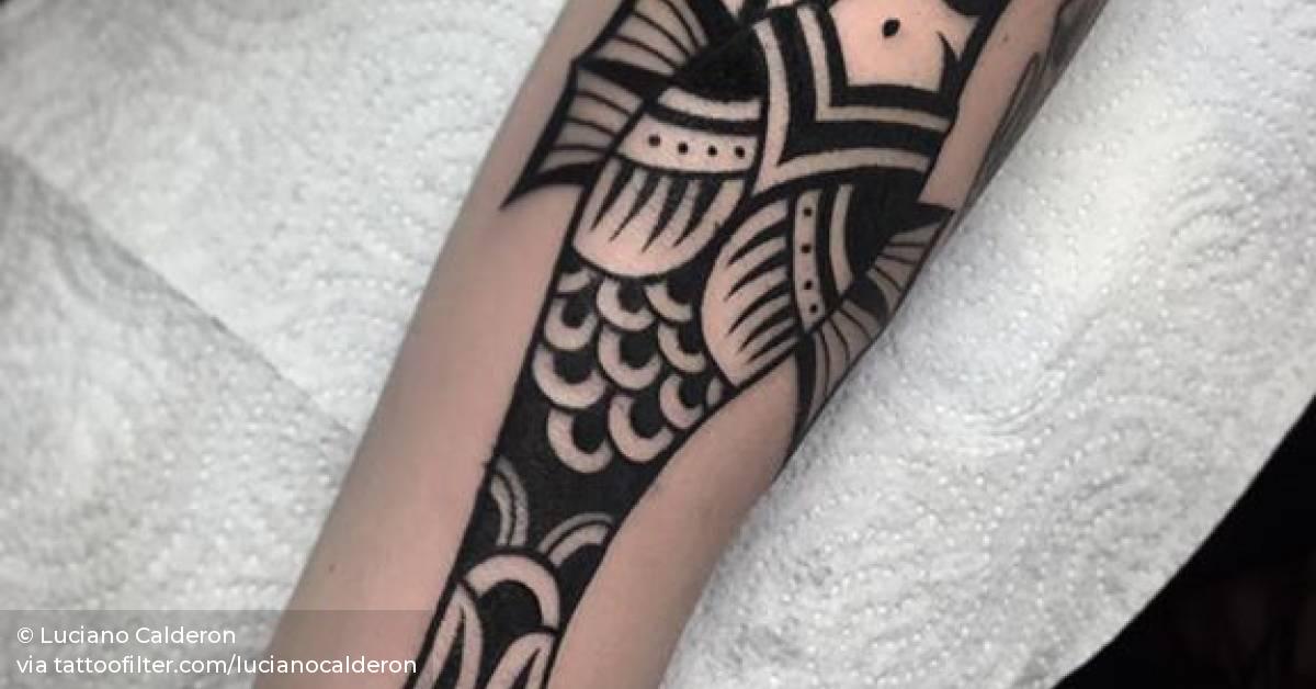 Mermaid tattoo done at LTW in Barcelona, thanks