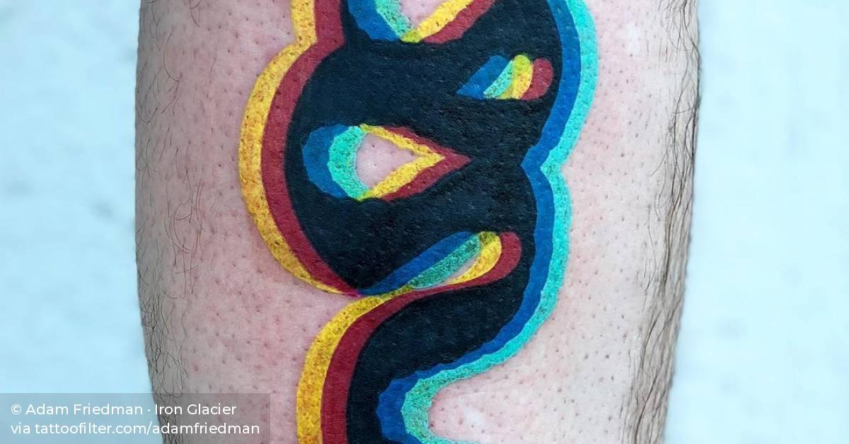 Glitched out chromatic aberration version of a