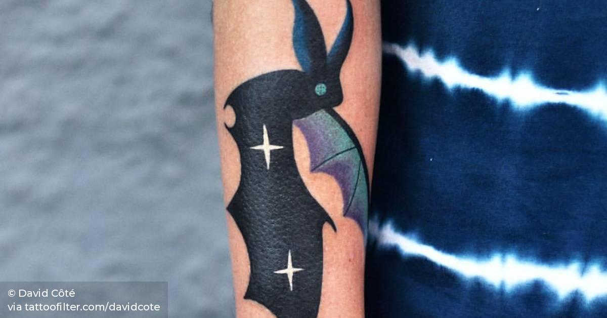 Bat from my flash book on the right forearm.