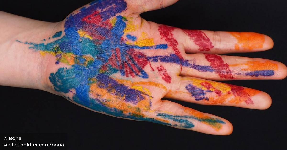 Coloring hand