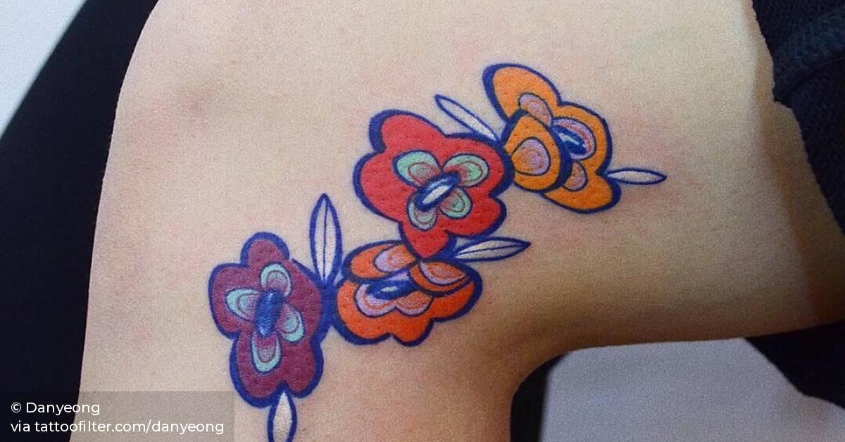 colorful blossom.