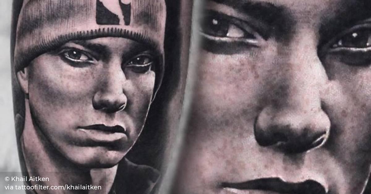 Here's an Eminem portrait, it's the first time I've