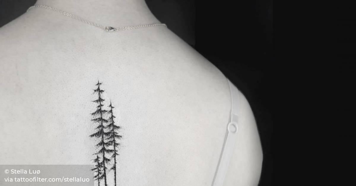 Upper Back Tree Tattoos