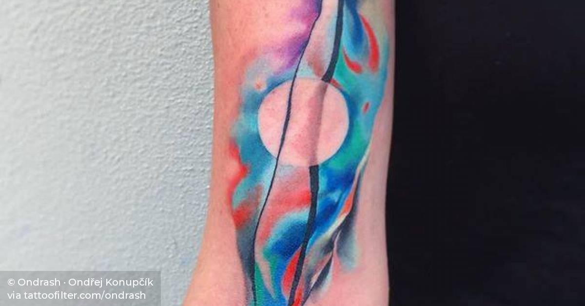 Abstract piece on the arm.