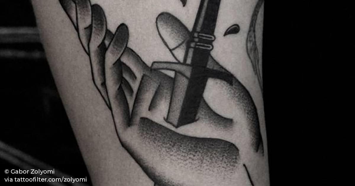 Blackwork hand.