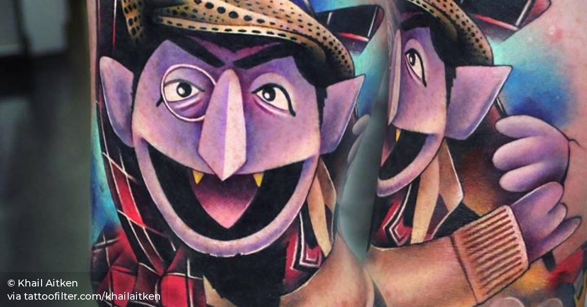 The Count playing some golf tattoo.