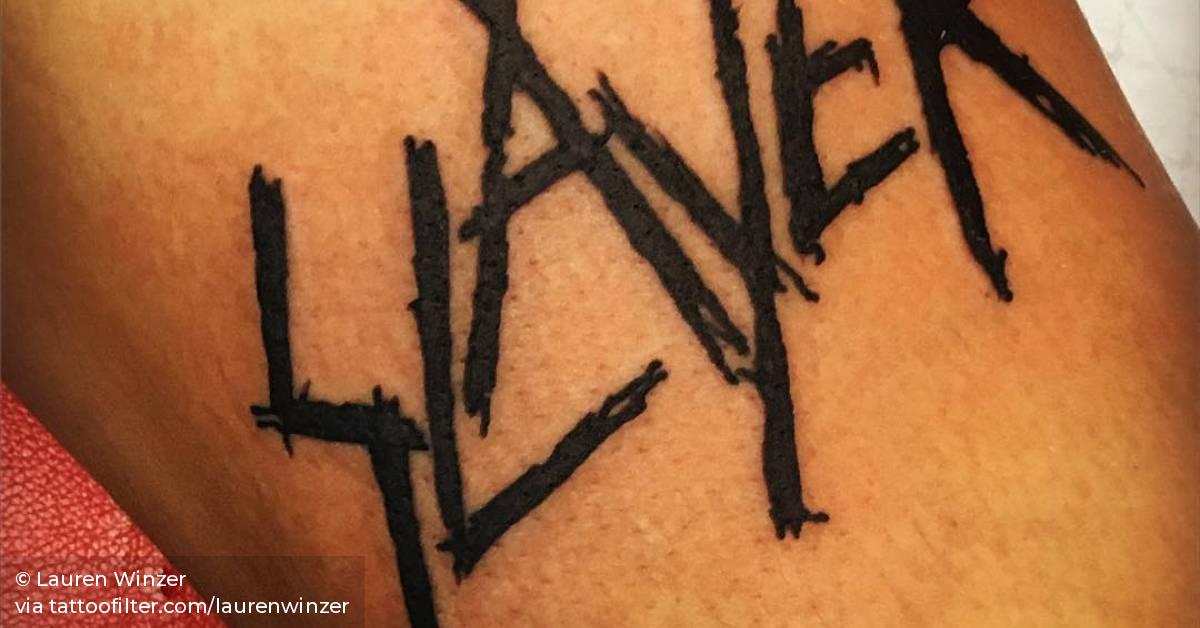 Slayer Carved In Arm