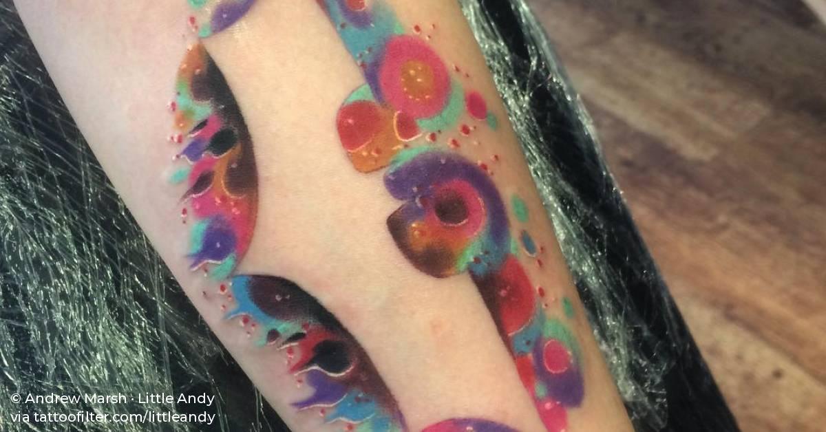 Abstract style Batman logo using negative space.