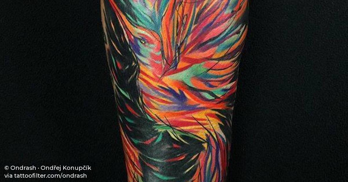 Philip from Dubai says : "My tattoo is about phoenix