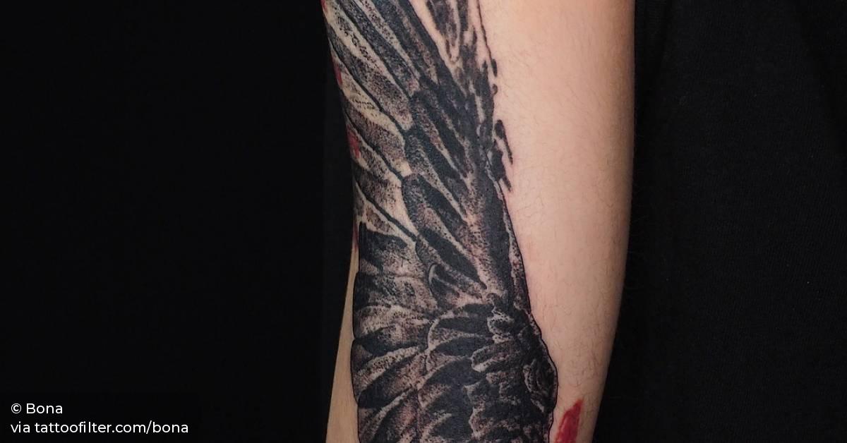 Broken Wings Arm Tattoo