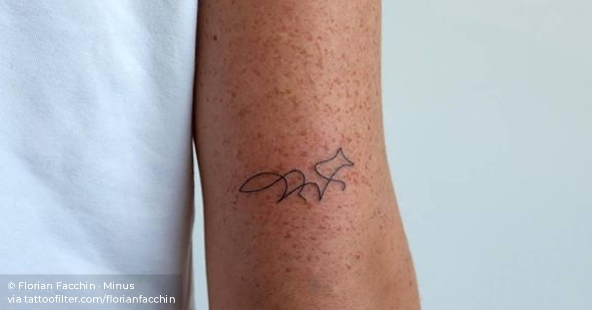 Fine line fox tattoo - original artwork by Differantly