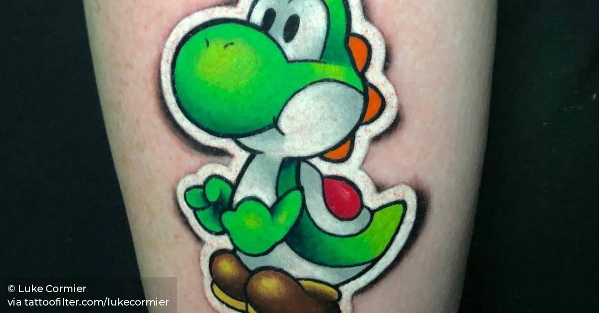 Yoshi Sticker Tattoo.