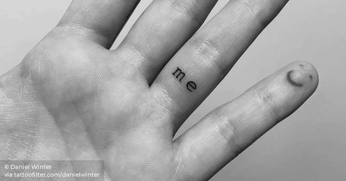 "Me" tattoo as a 'me first' daily reminder on Demi