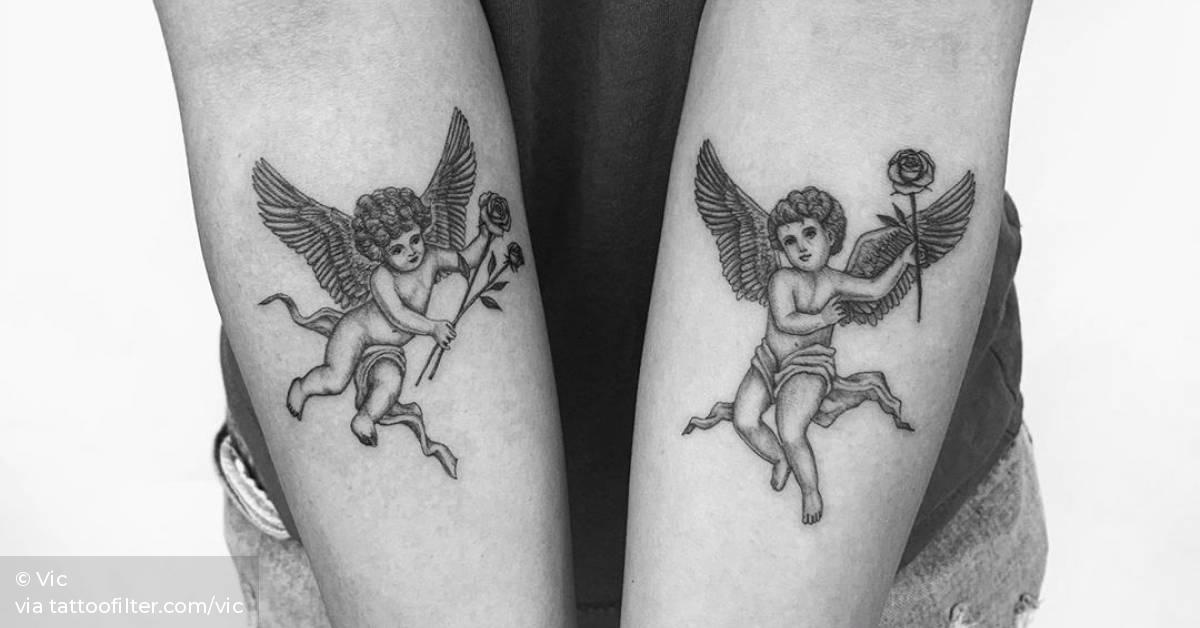 "Two cherubs as her first! Thanks Carla!"