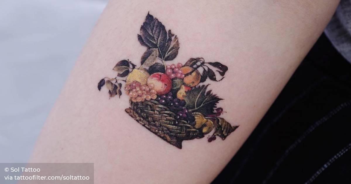 Still life tattoo, original work by Caravaggio