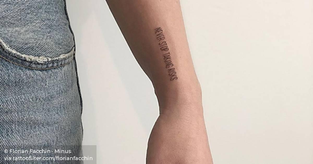 Never stop taking risks