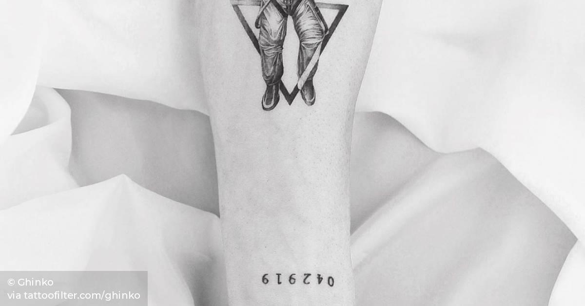 Twilight zone inspired tattoo inspired by the design of