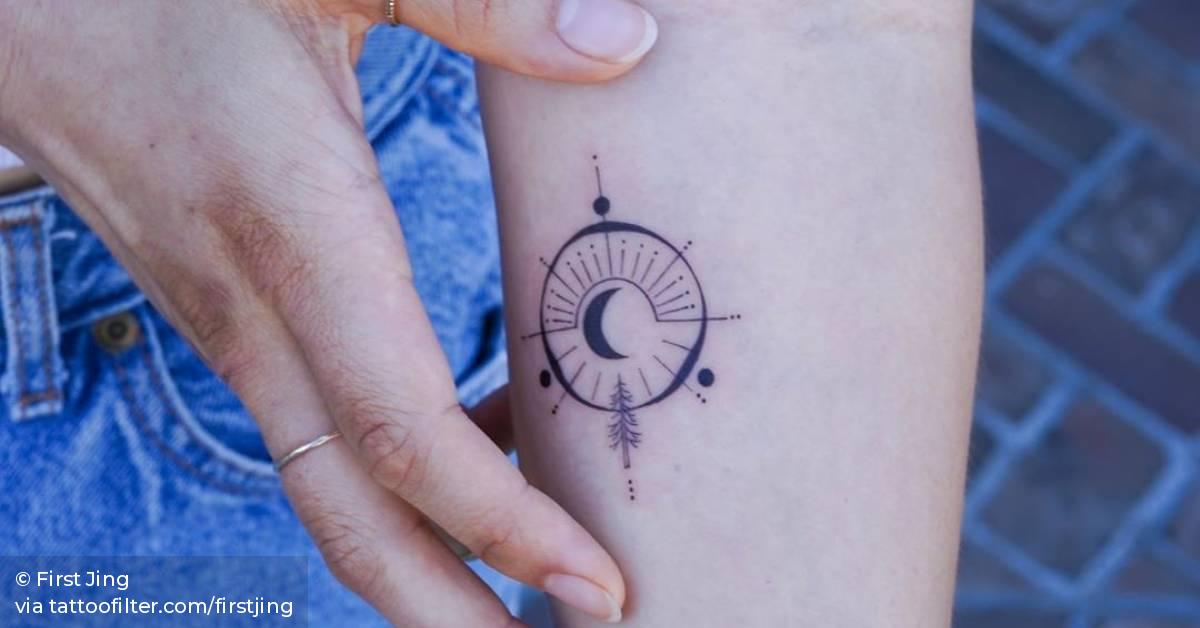 The tattoo incorporates the symbol for ubuntu along