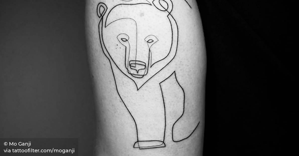 Grizzly Bear Imlíne Tattoo