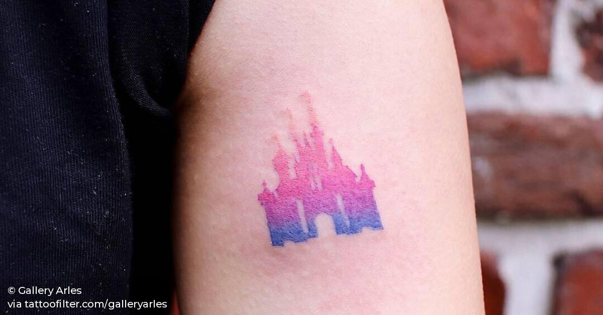 Colourful Disney castle