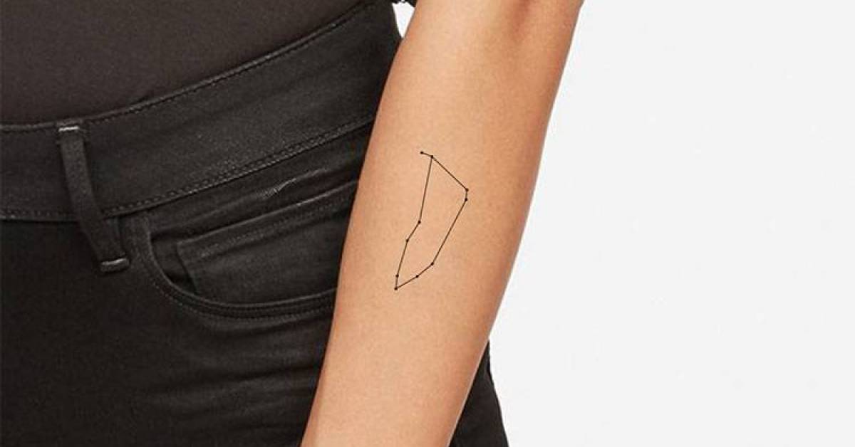 Capricornus constellation temporary tattoo, get it here