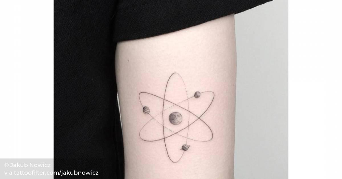 Neutron Symbol Tattoo