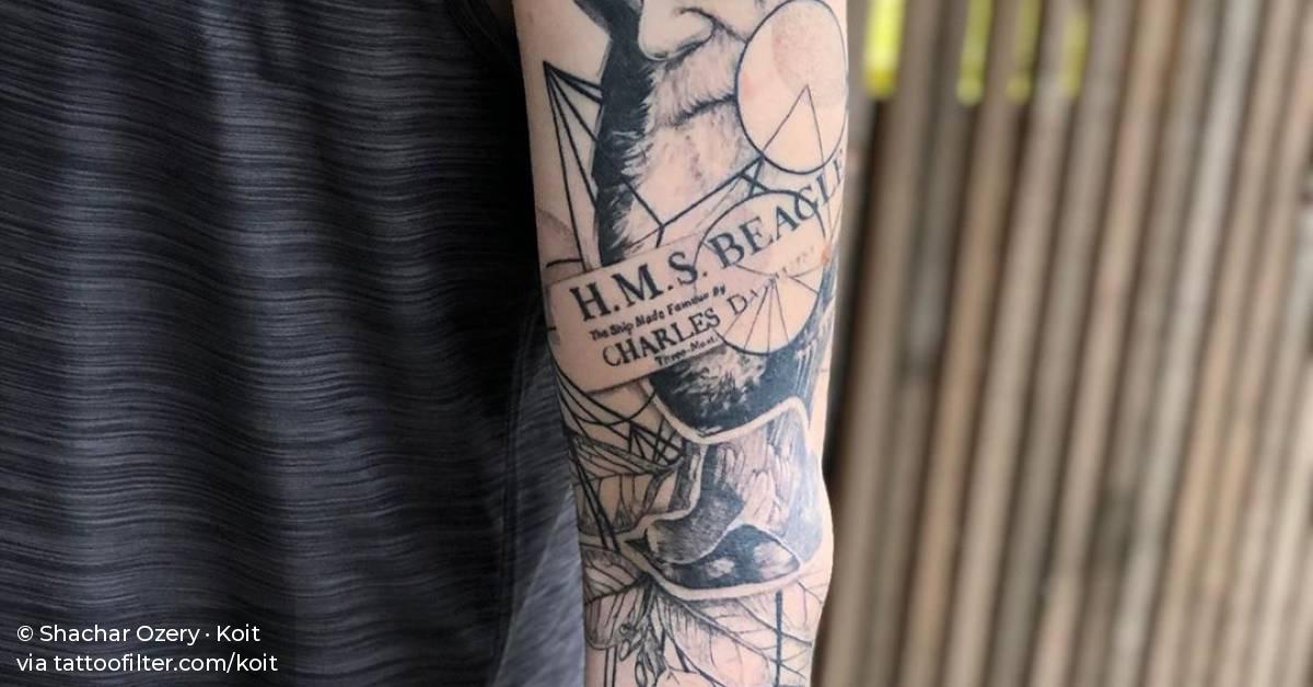 "Finished this Charles Darwin piece today! All healed