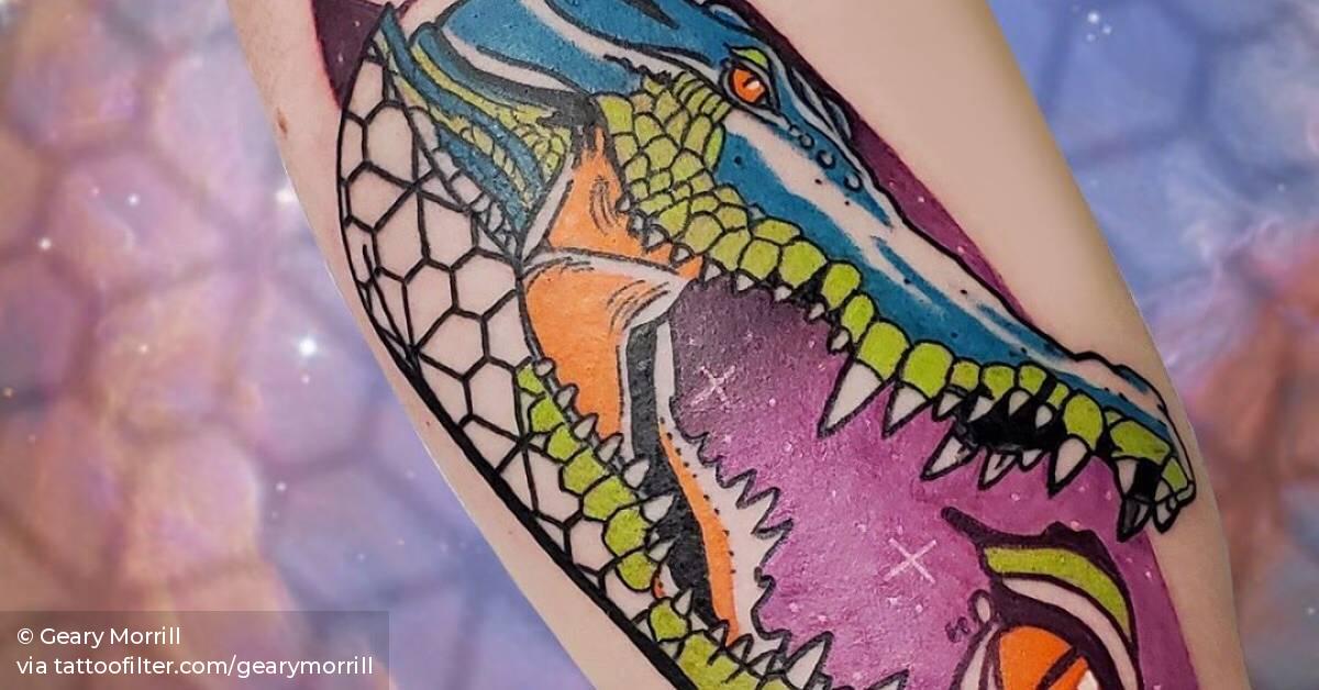 "Here’s a crocodile that Ali got to symbolize
