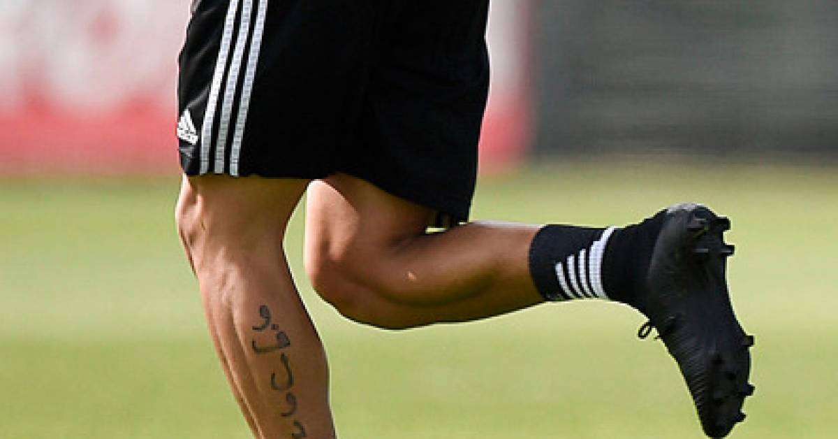 El tatuaje en árabe que Paulo Dybala tiene en su