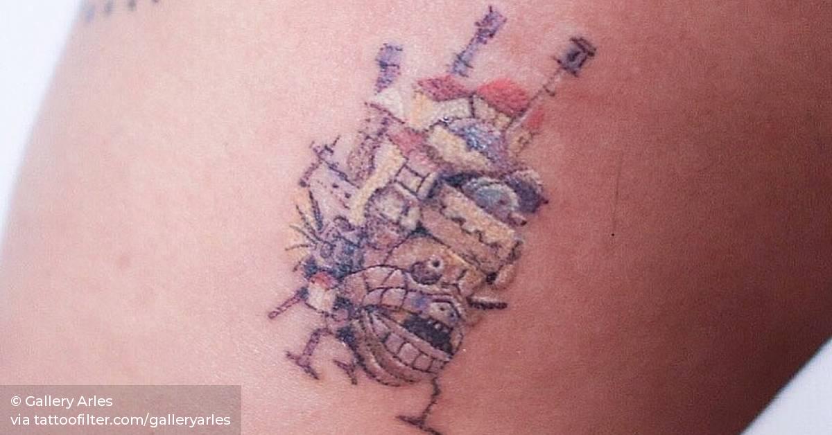 Howl's moving castle, hand poked