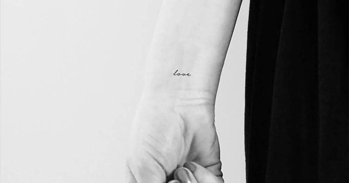 'Love' temporary tattoo, get it here