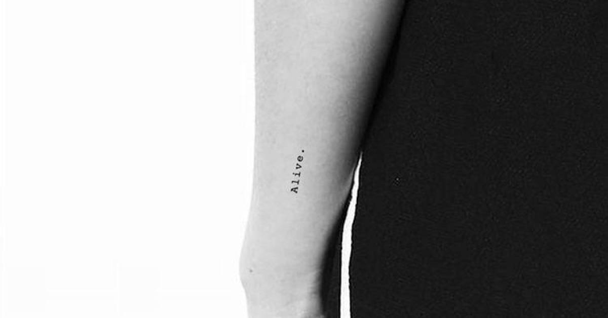 'Alive' temporary tattoo, get it here