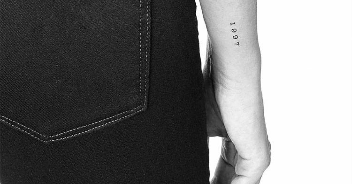 1997 birth year temporary tattoo, get it here