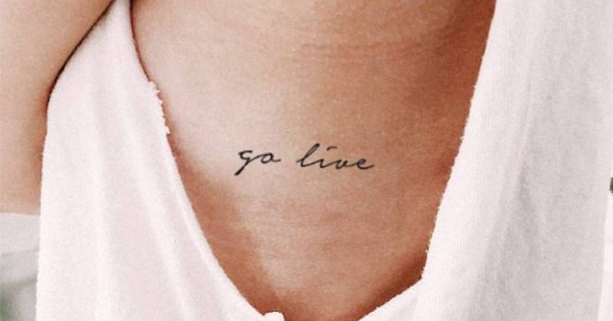 'Go live' temporary tattoo, get it here