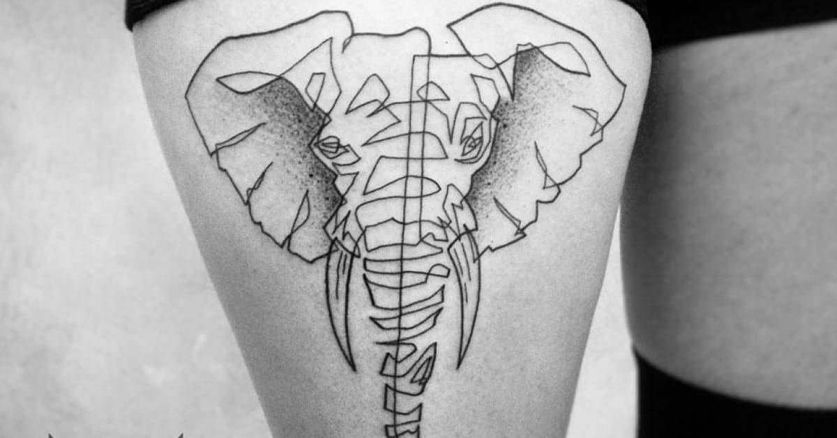 Tatuajes de líneas continuas impactantemente simples